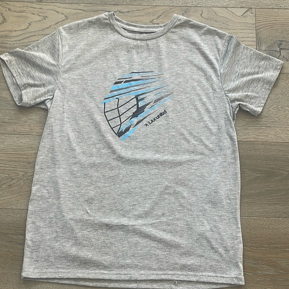 LAX Unlimited | Shirts | Lax Unlimited Gray Tshirt Blacklight Blue Lax ...